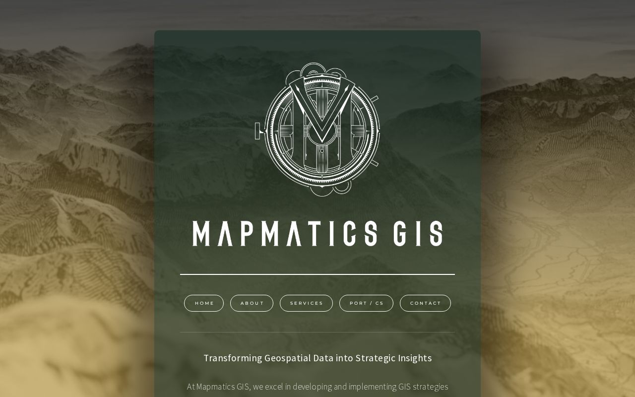 Mapmatics GIS